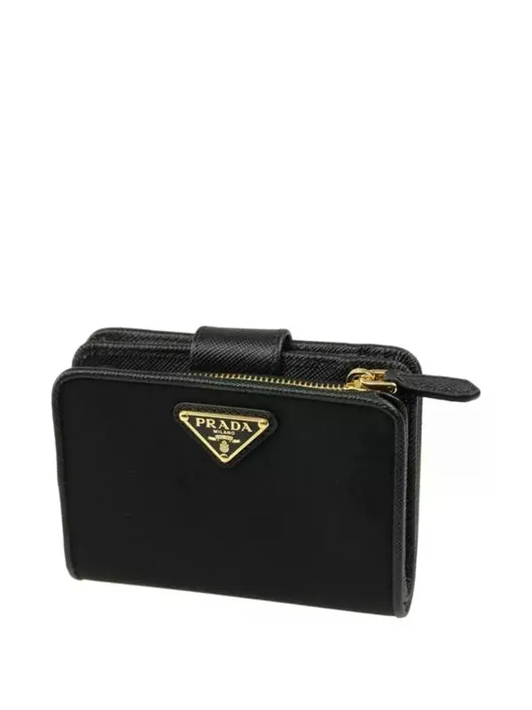 Prada Saffiano Trim-wallet - Black