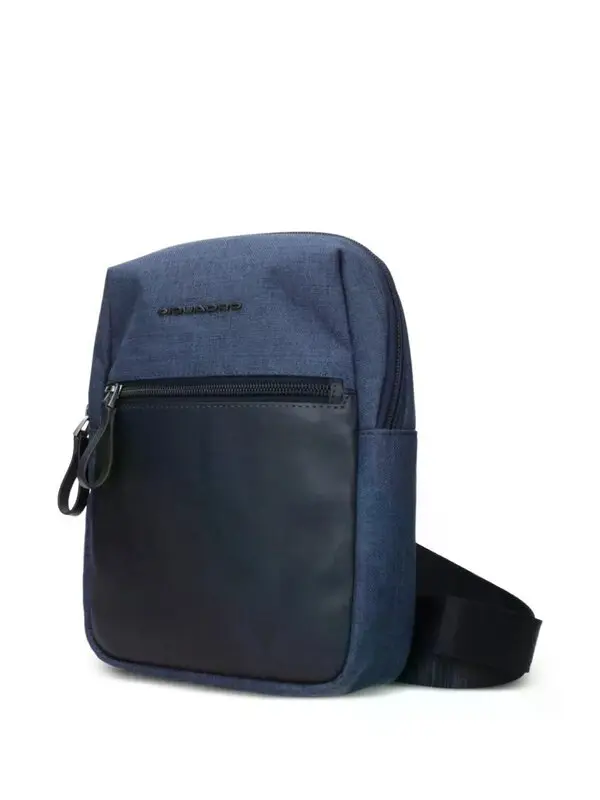 PIQUADRO Panelled Messenger Bag
