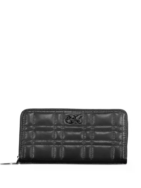Calvin Klein Quilted Zip-around Wallet - Black