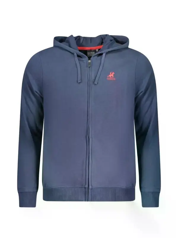 U.S. Grand Logo-embroidered Zip-up Hoodie