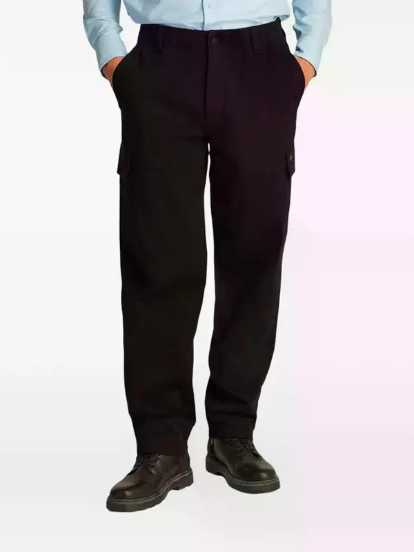 Calvin Klein Cotton Trousers - Black