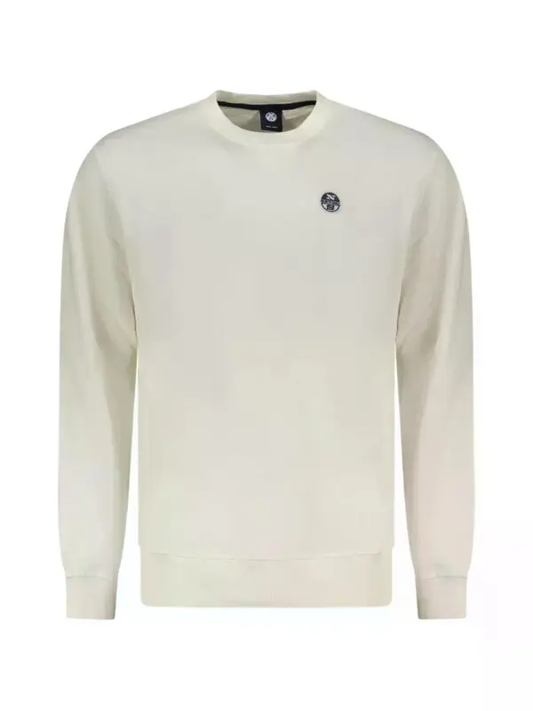 NORTH SAILS Logo-patch Crew-neck Sweatshirt - White