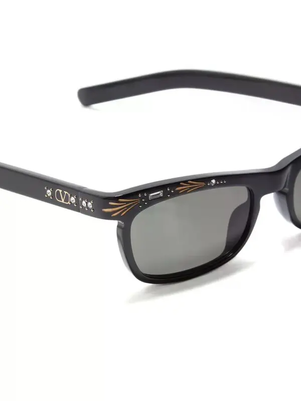 Valentino Garavani Rectangular Acetate Sunglasses
