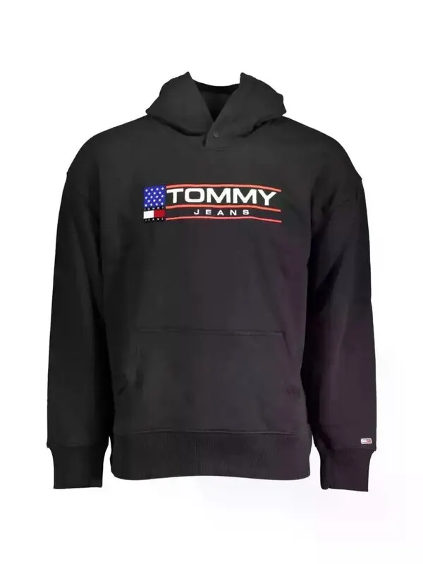 Tommy Hilfiger Logo-print Hoodie - Black