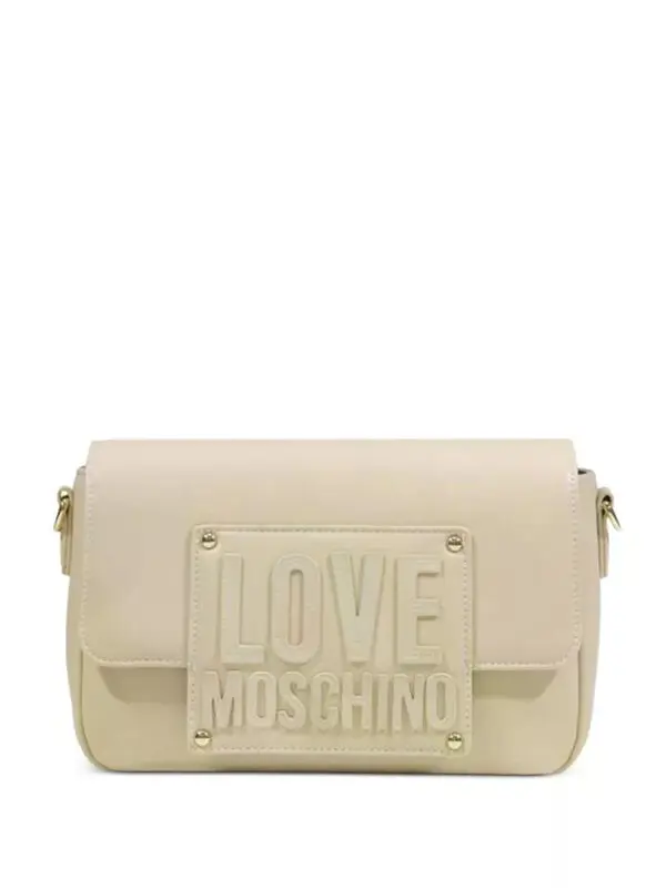 Moschino Embossed Logo-plaque Shoulder Bag