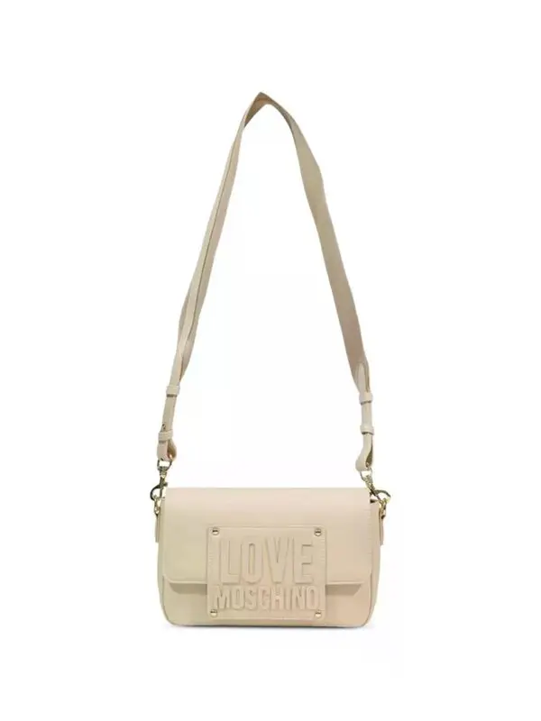 Moschino Embossed Logo-plaque Shoulder Bag