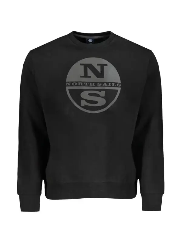 NORTH SAILS Logo-print Crew-neck Sweatshirt - Black