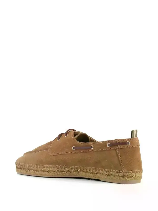 CastaÑer Suede Espadrille Boat Shoes - Neutrals