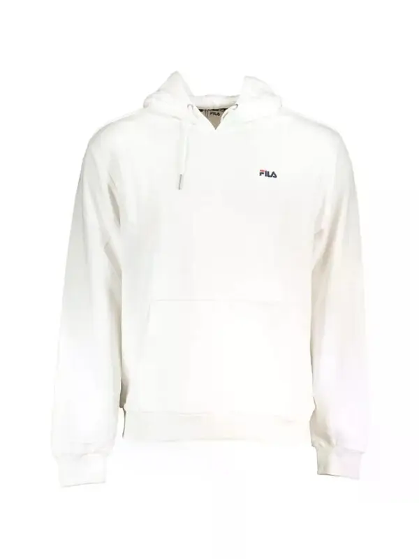 FILA Cotton Hoodie With Logo Patch - White