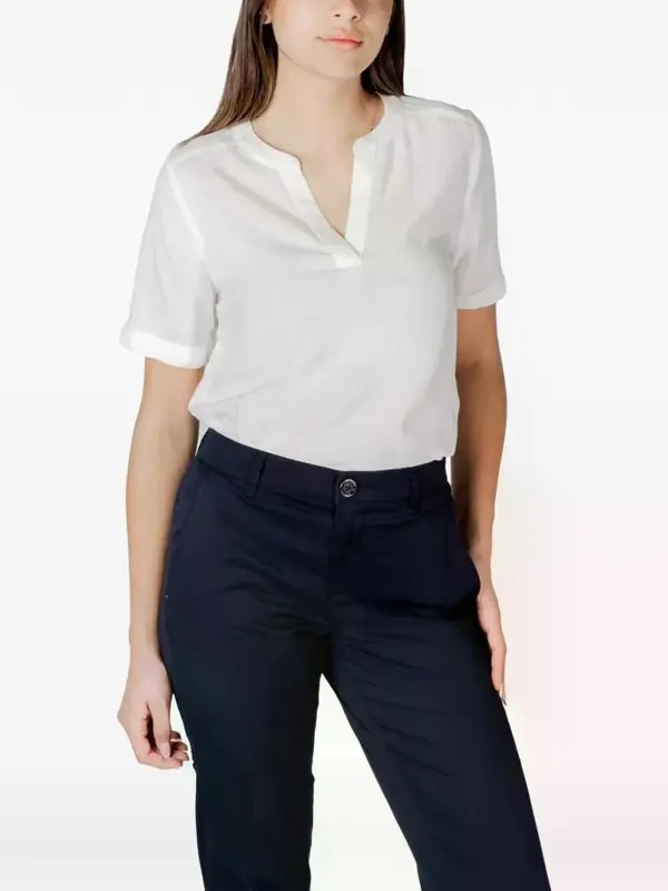 STREET ONE V-neck Short-sleeve T-shirt