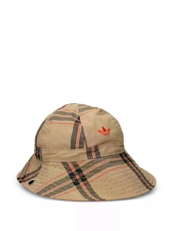Adidas X Wales Bonner Check-pattern Bucket Hat - Neutrals