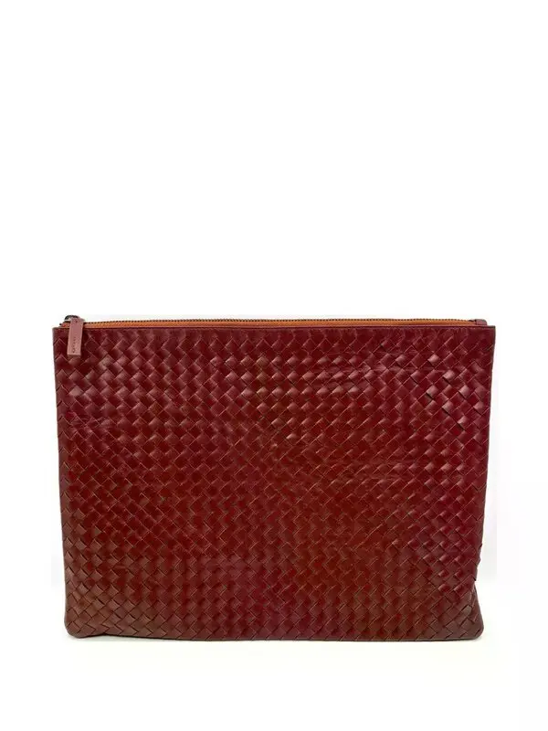 Dragon Diffusion Woven Zip Clutch Bag