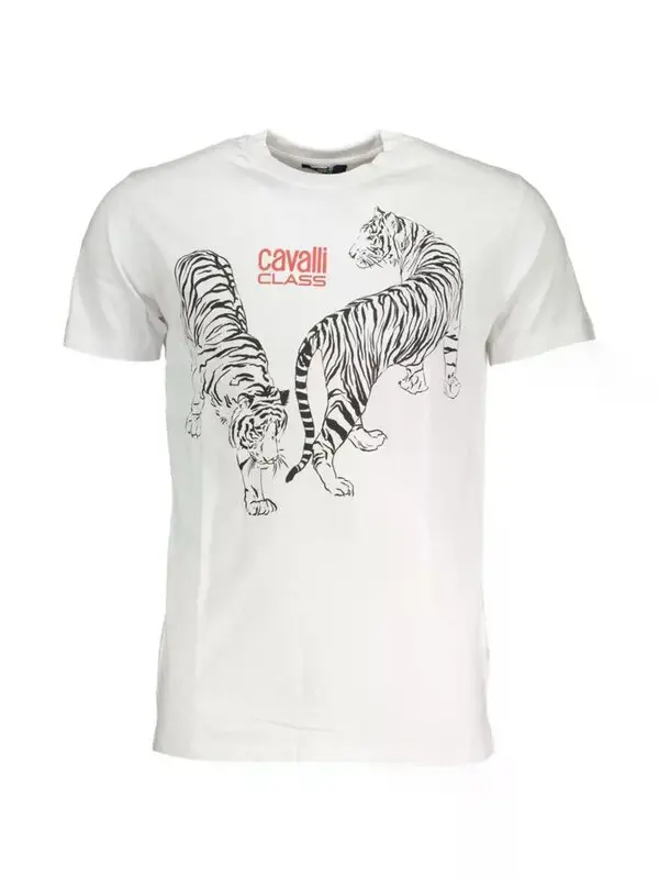 Roberto Cavalli Tiger-print T-shirt - White