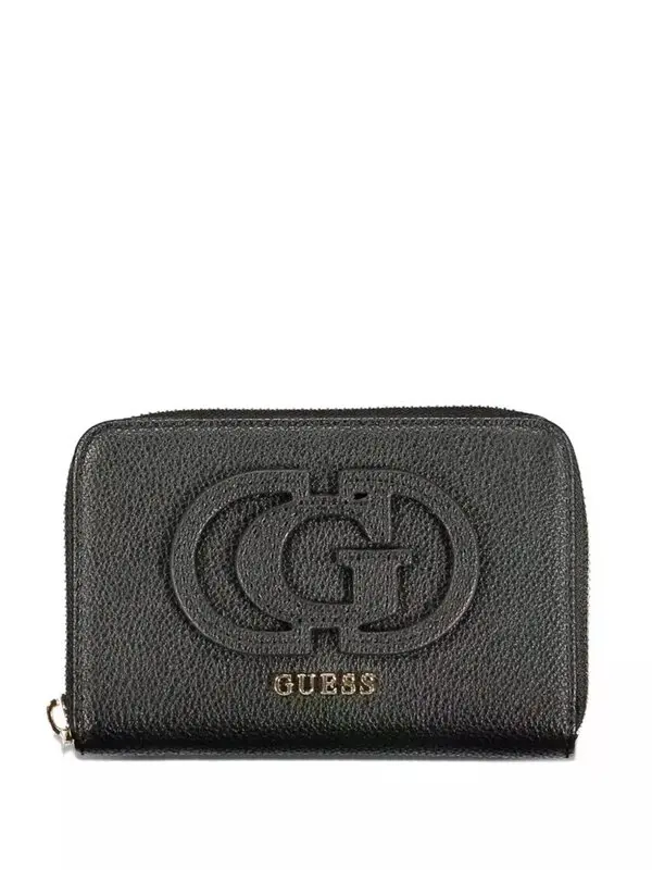 Guess Embossed-logo Wallet - Black