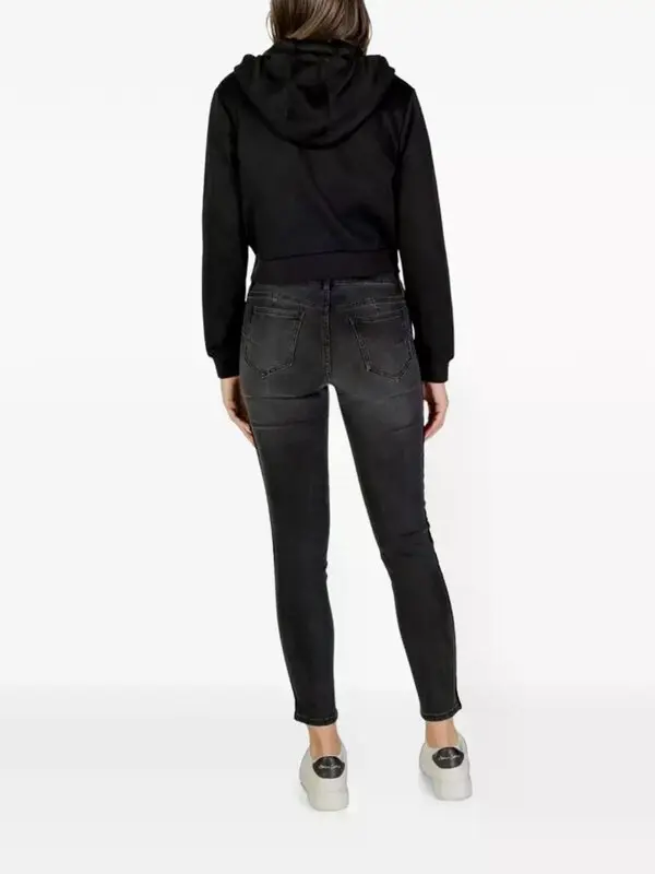 Guess Logo Detail Full Zip Hoodie