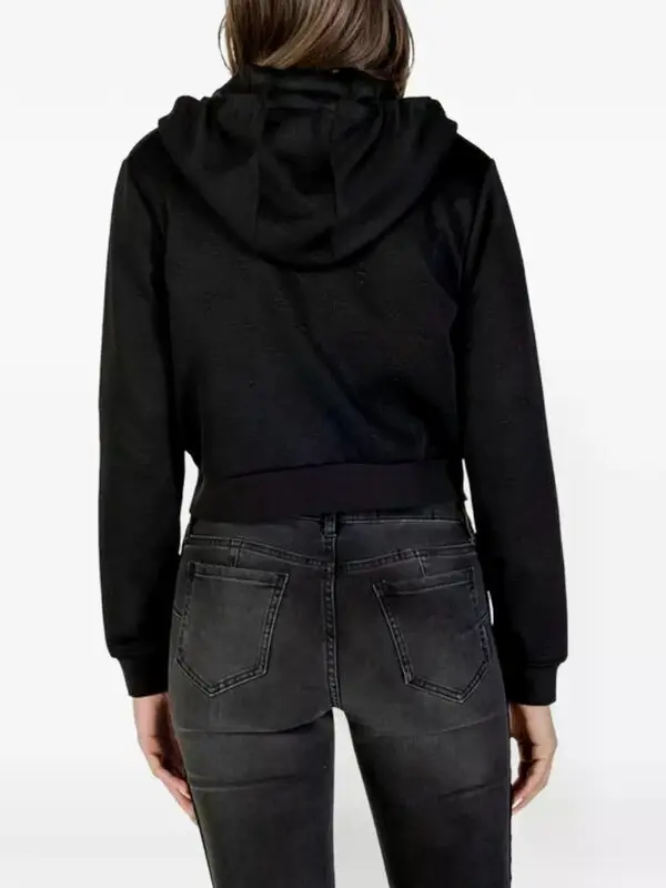 Guess Logo Detail Full Zip Hoodie