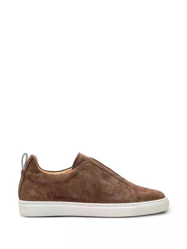 CHUCKIES Slip-on Suede Sneakers - Brown
