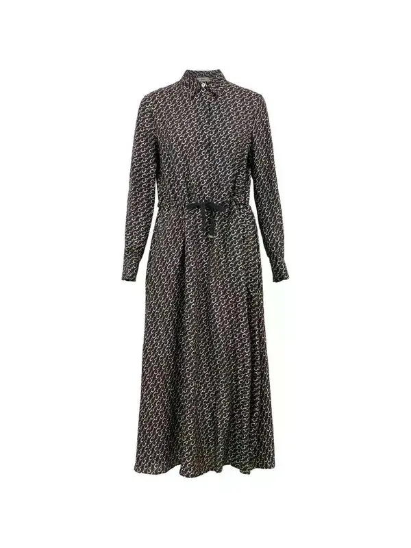 Herno Printed Silk Shirt Dress