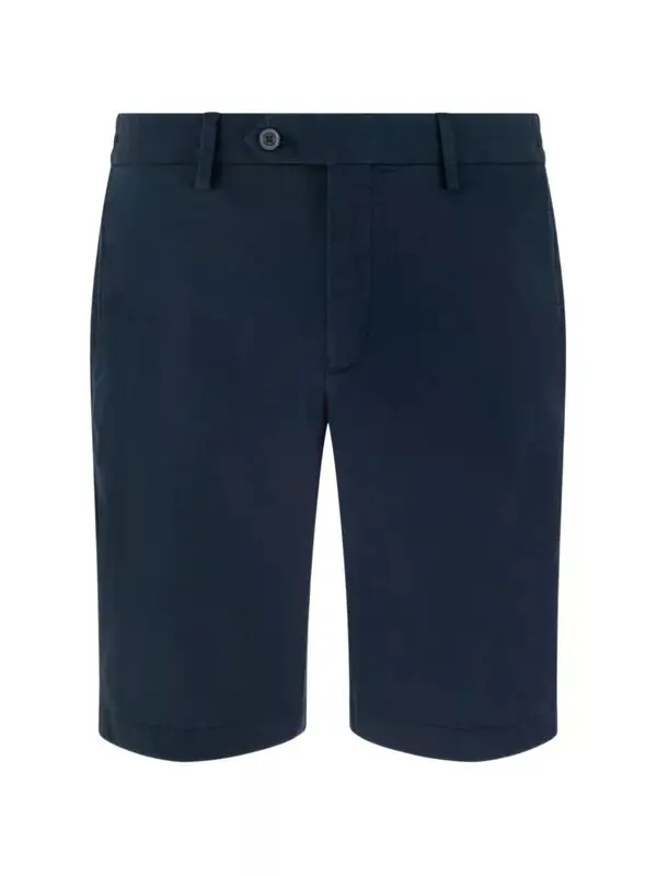Boggi Milano Stretch-cotton Bermuda Shorts - Blue