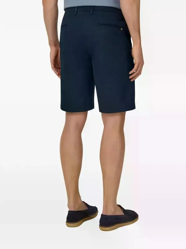 Boggi Milano Stretch-cotton Bermuda Shorts - Blue