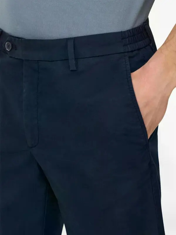 Boggi Milano Stretch-cotton Bermuda Shorts - Blue