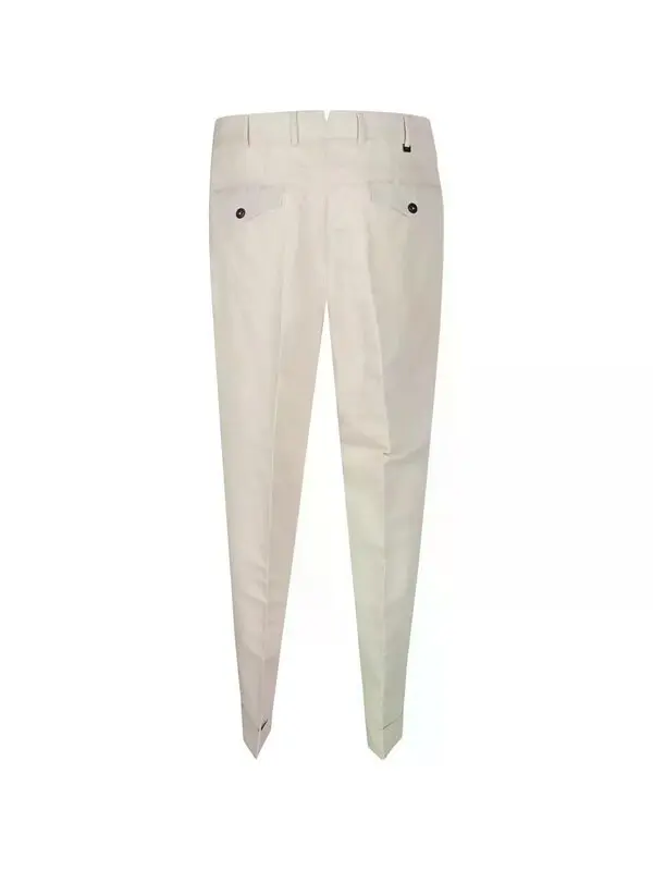 PT TORINO Pleated Linen Trousers - Neutrals