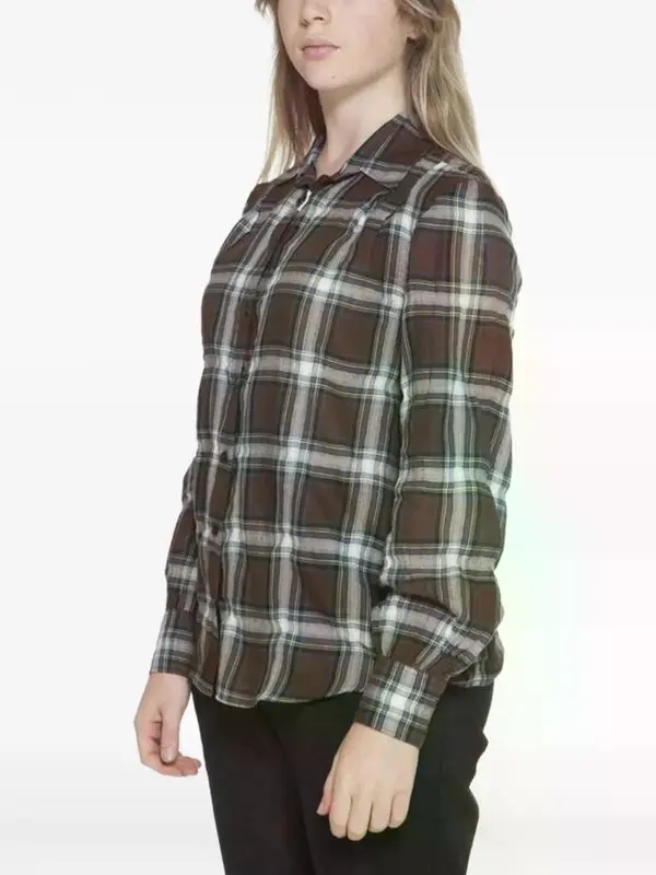 Gant Plaid Pattern Shirt - Brown