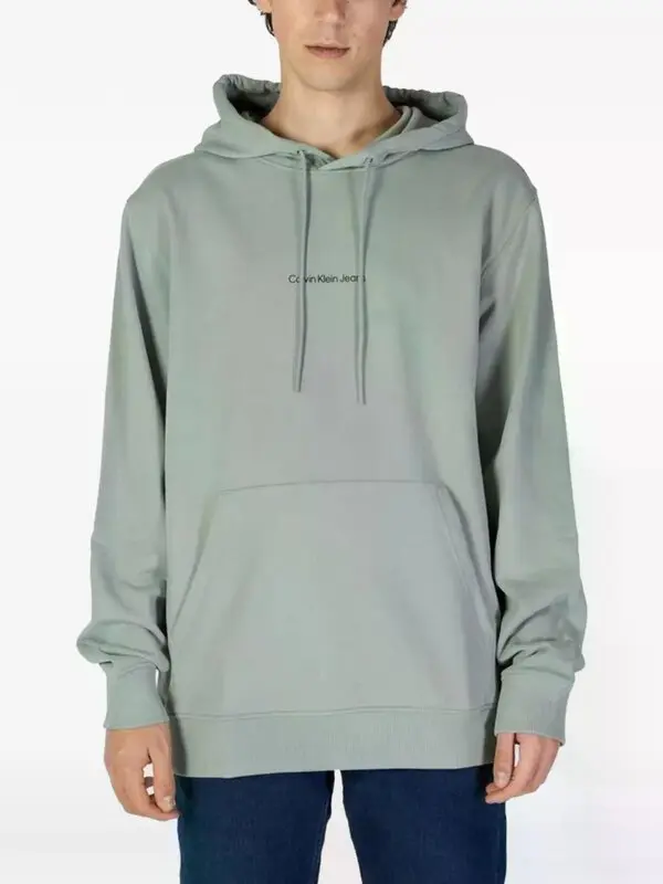 Calvin Klein Logo-print Hoodie - Grey