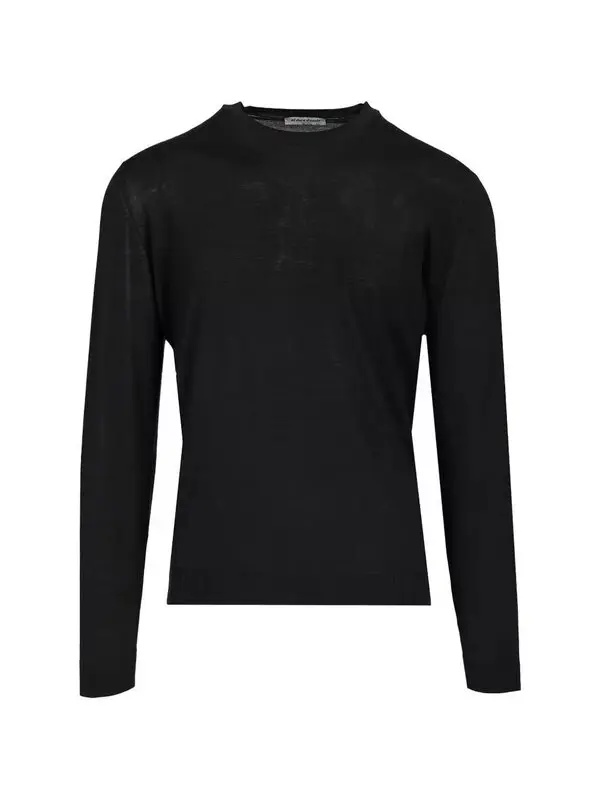 FILIPPO DE LAURENTIIS Fine-knit Wool Sweater - Black