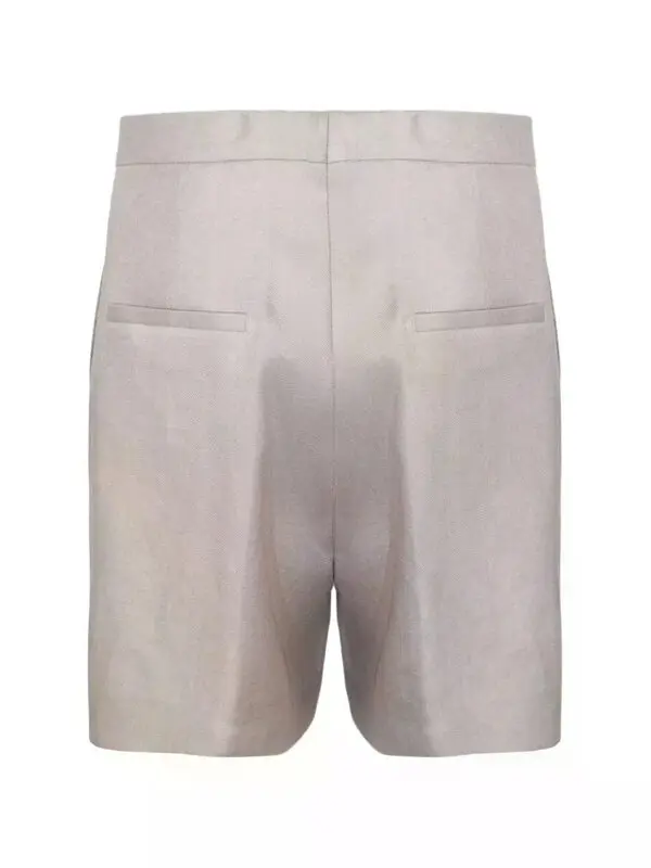 Tagliatore High-waisted Tailored Shorts - Neutrals