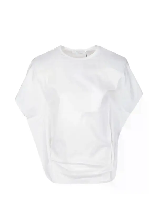 IRO PARIS Amoria Padded-shoulder Batwing T-shirt - White