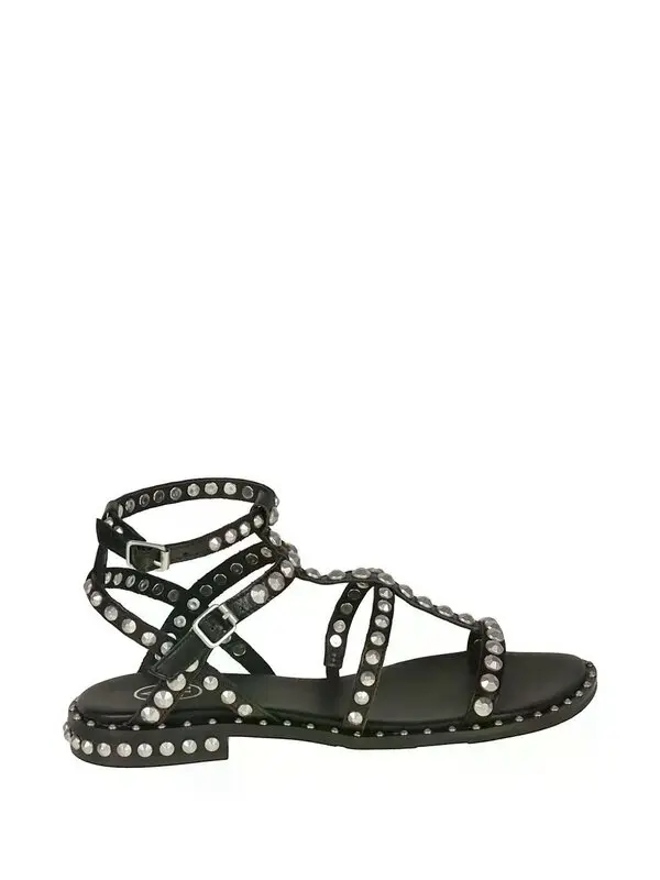 Ash Stud-embellished Cage Sandals - Black