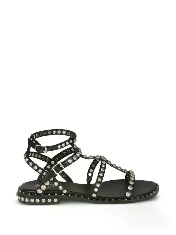 Ash Stud-embellished Cage Sandals - Black