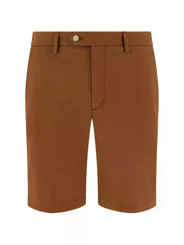 Boggi Milano Stretch-cotton Bermuda Shorts - Brown