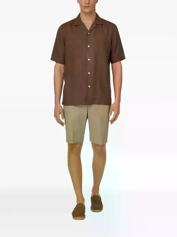 Boggi Milano Stretch-cotton Chino Shorts - Neutrals