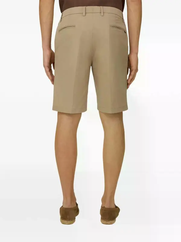 Boggi Milano Stretch-cotton Chino Shorts - Neutrals