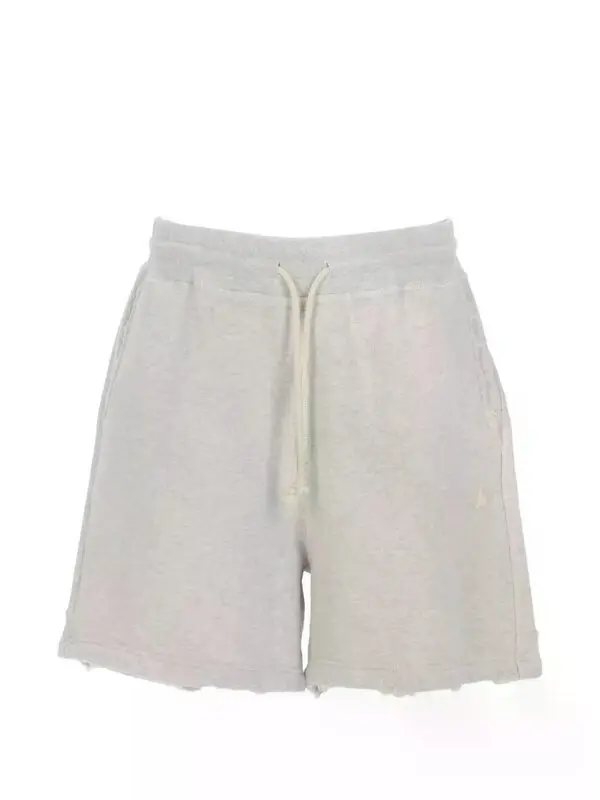 GOLDEN GOOSE Star-patch Distressed Shorts - Grey