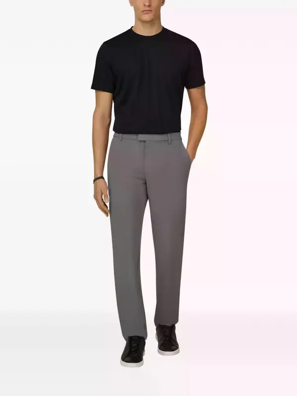 Boggi Milano Rory B Tech Seersucker Trousers - Grey