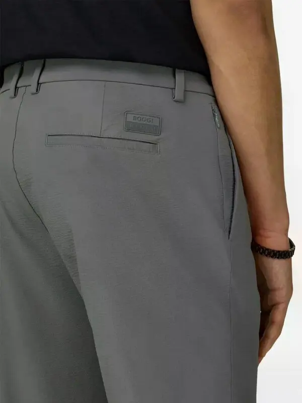 Boggi Milano Rory B Tech Seersucker Trousers - Grey