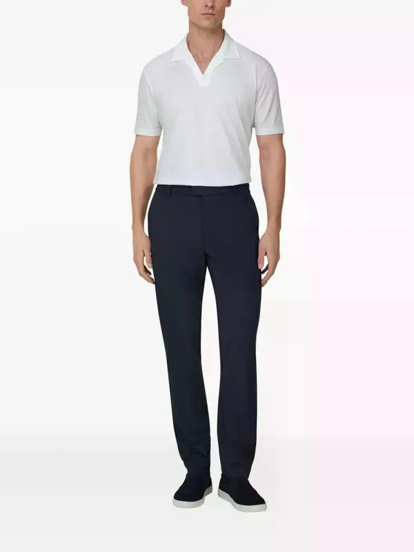 Boggi Milano Rory B Tech Seersucker Trousers - Blue