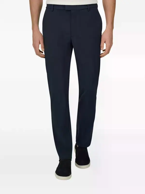 Boggi Milano Rory B Tech Seersucker Trousers - Blue