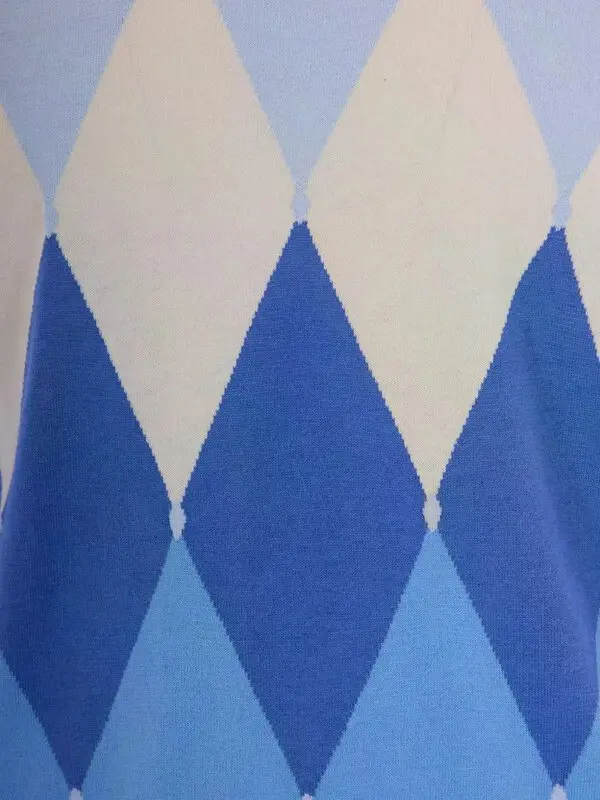 BALLANTYNE Argyle-pattern Sweater - Blue