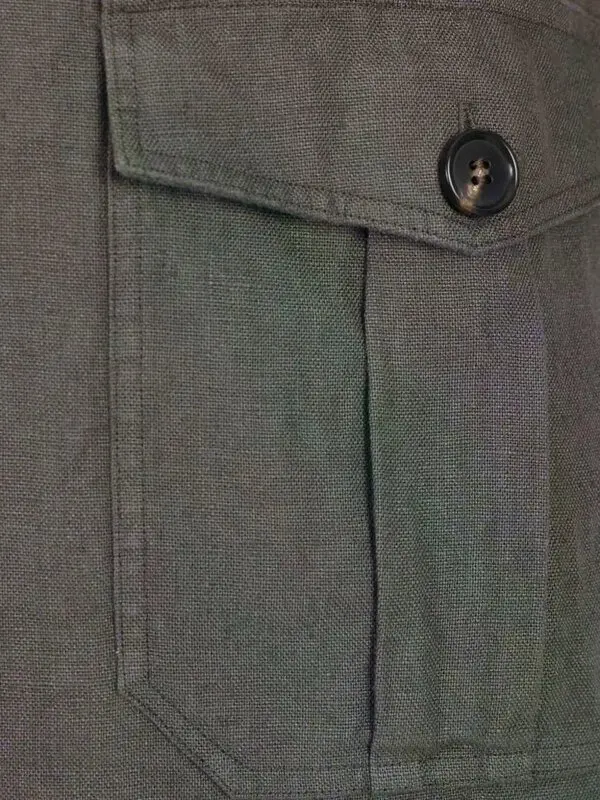 VINCENZO DI RUGGIERO Button-up Patch-pocket Jacket - Grey