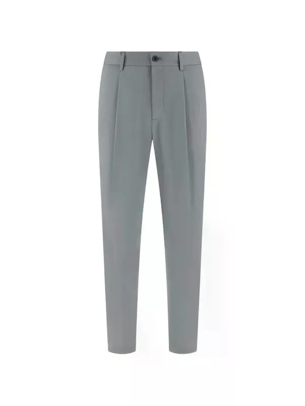 Boggi Milano Darted Drawstring Trousers - Grey