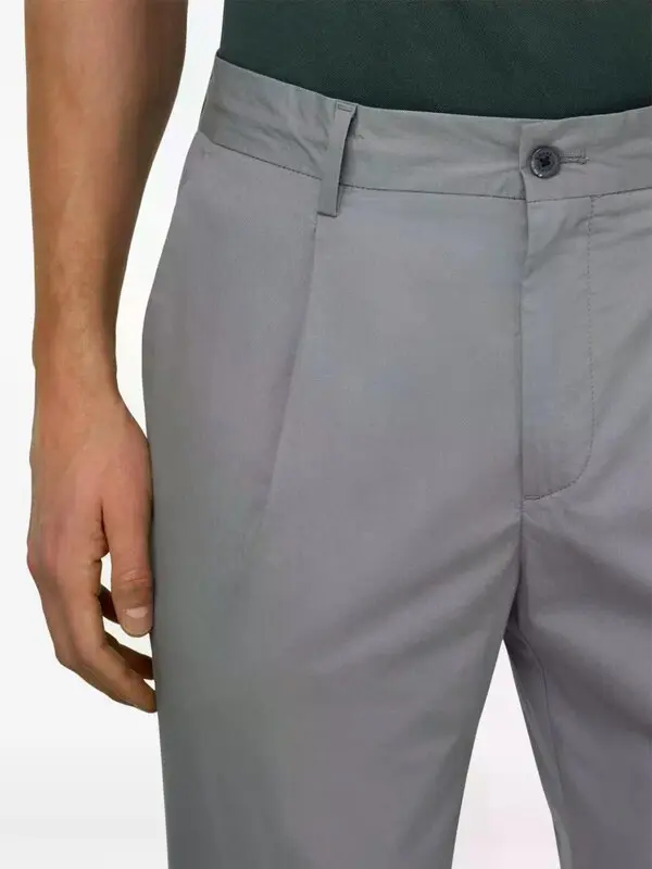 Boggi Milano Darted Drawstring Trousers - Grey