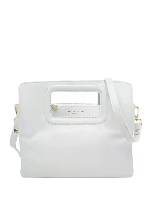 MY BEST BAG FIRENZE Cutout Leather Clutch Bag - White