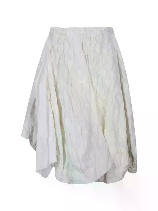 Comme Des Garçons Heart-motif Midi Skirt - White