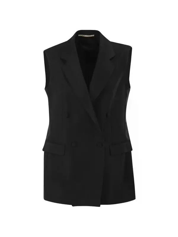 Tagliatore Double-breasted Waistcoat - Black