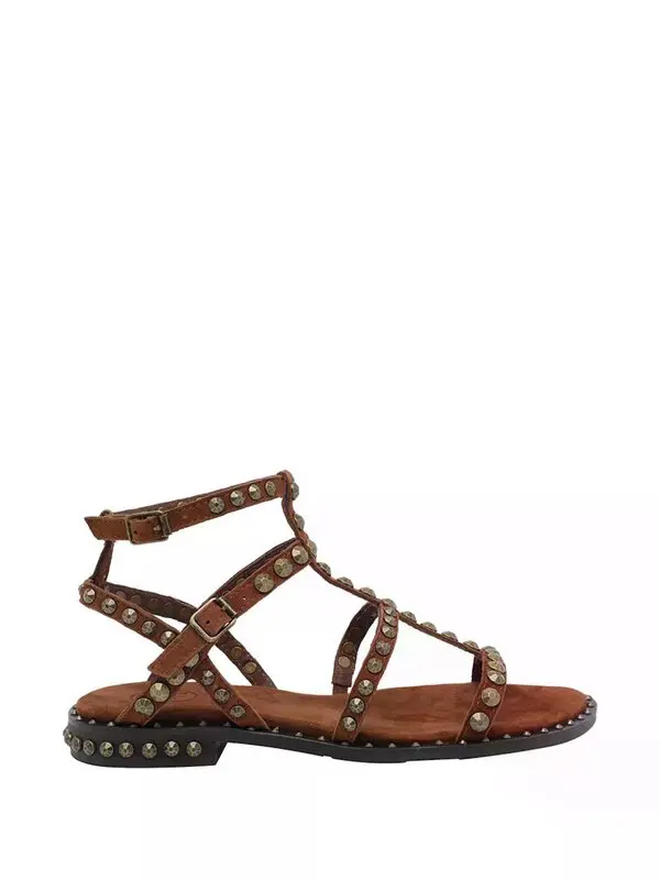 Ash Stud-embellished Sandals - Brown