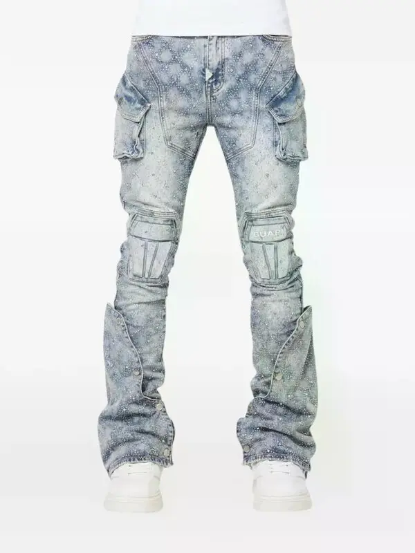 GUAPI Coffin Arc Embellished Jeans - Blue